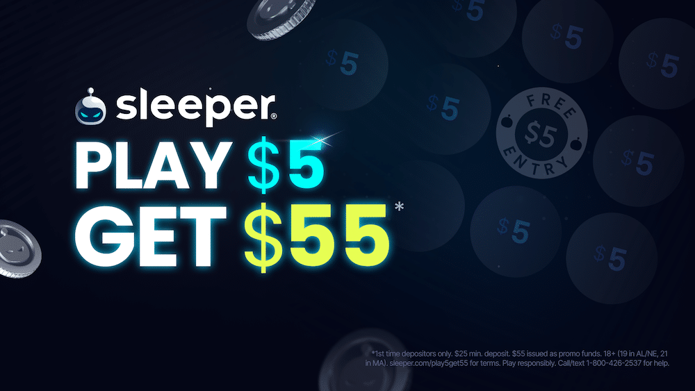 Sleeper DFS Promo Code & Review – $100 Bonus w/ ODDS100